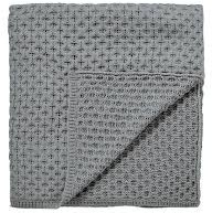 Bedeck Sanderson Chiswick Grove Knitted throw 140 x 200 Silver - Throws ...