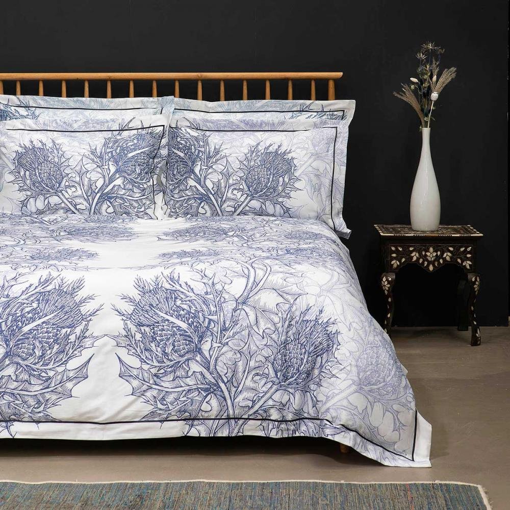 Timorous Beasies Thistle Azure Bed Set - Duvet Sets - Barbours