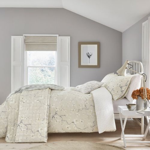 Sanderson Anthea Grey/Linen - Duvet Sets - Barbours