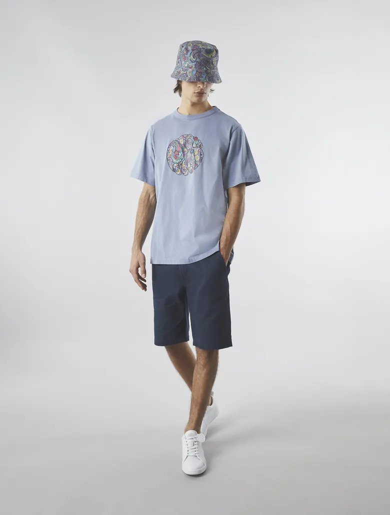 Pretty Green Mystic Paisley Logo T-Shirt - T-Shirts - Barbours