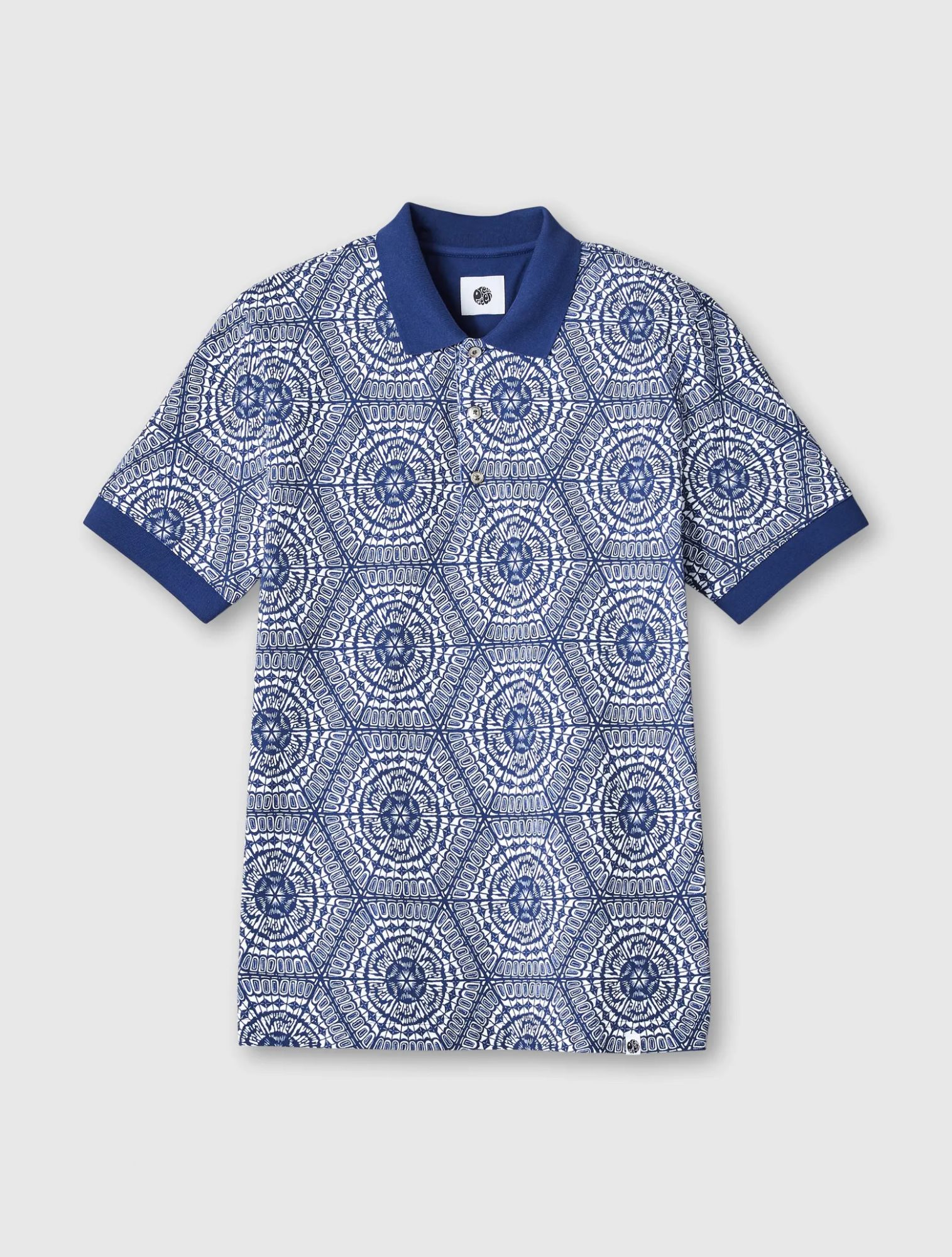 Pretty Green Anaheim Geo Print Polo - Polo Shirts - Barbours