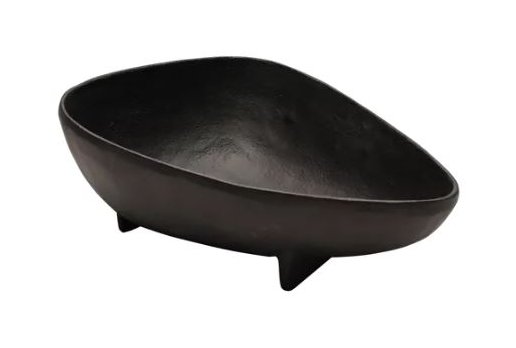 Triangular Bowl Black - Ornamental & Decorative Accessories - Barbours