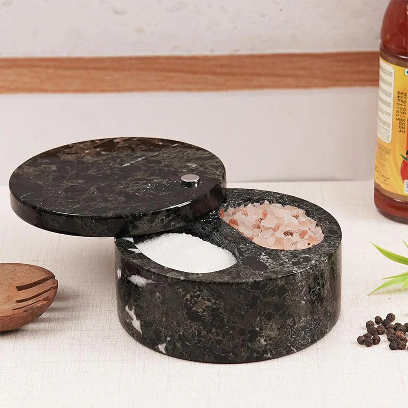 Dual Salt Cellar-Black - Salt Pigs - Barbours