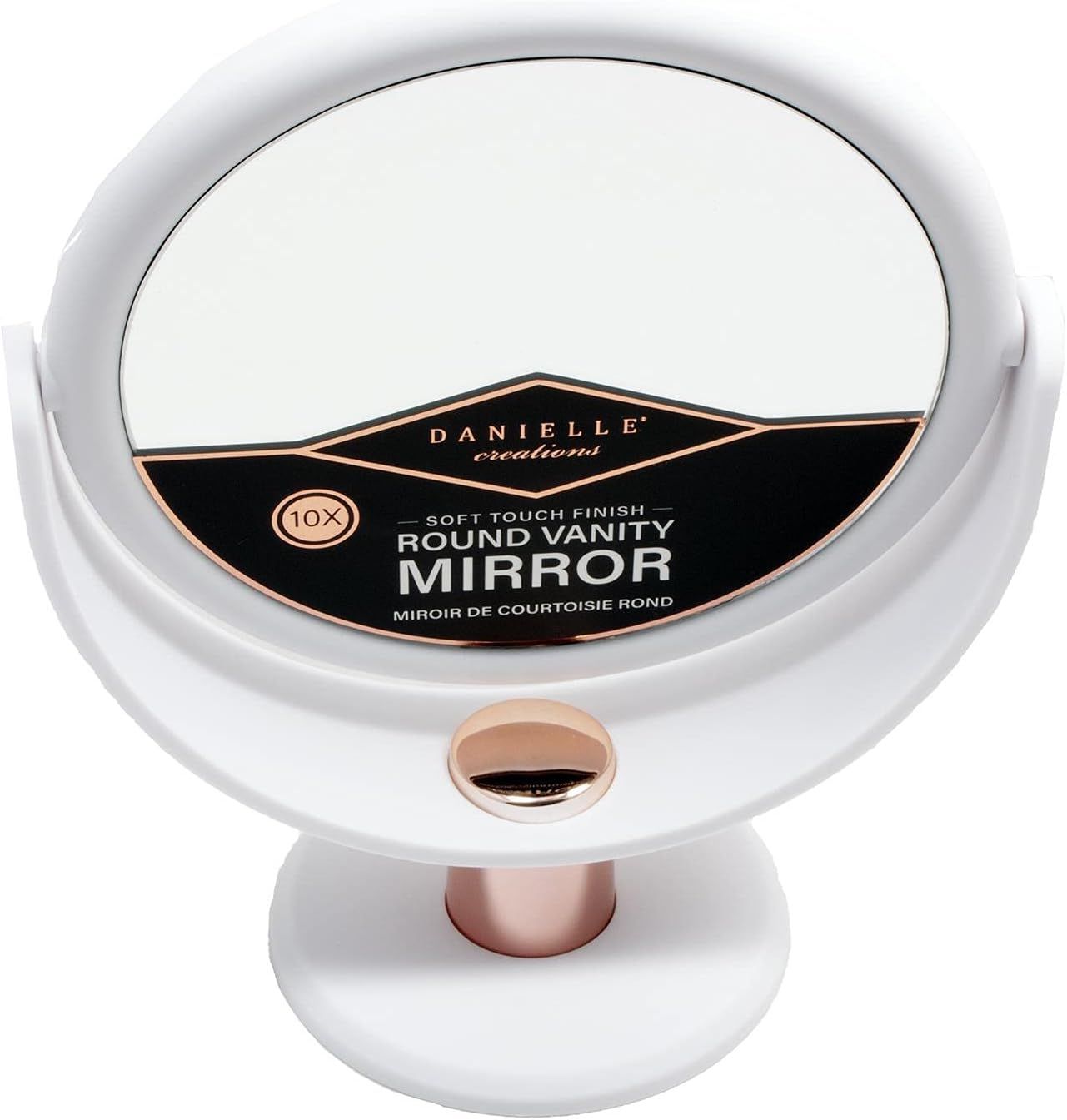 Danielle White & Rose Gold Stem Vanity Mirror - Accessories - Barbours