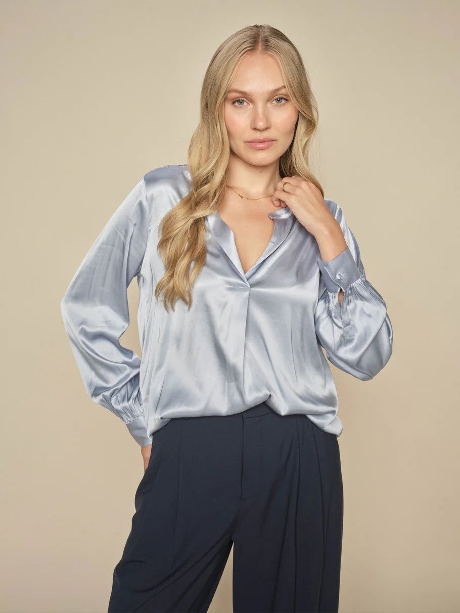 Mos Mosh Enfa Satin Blouse - Tops - Barbours