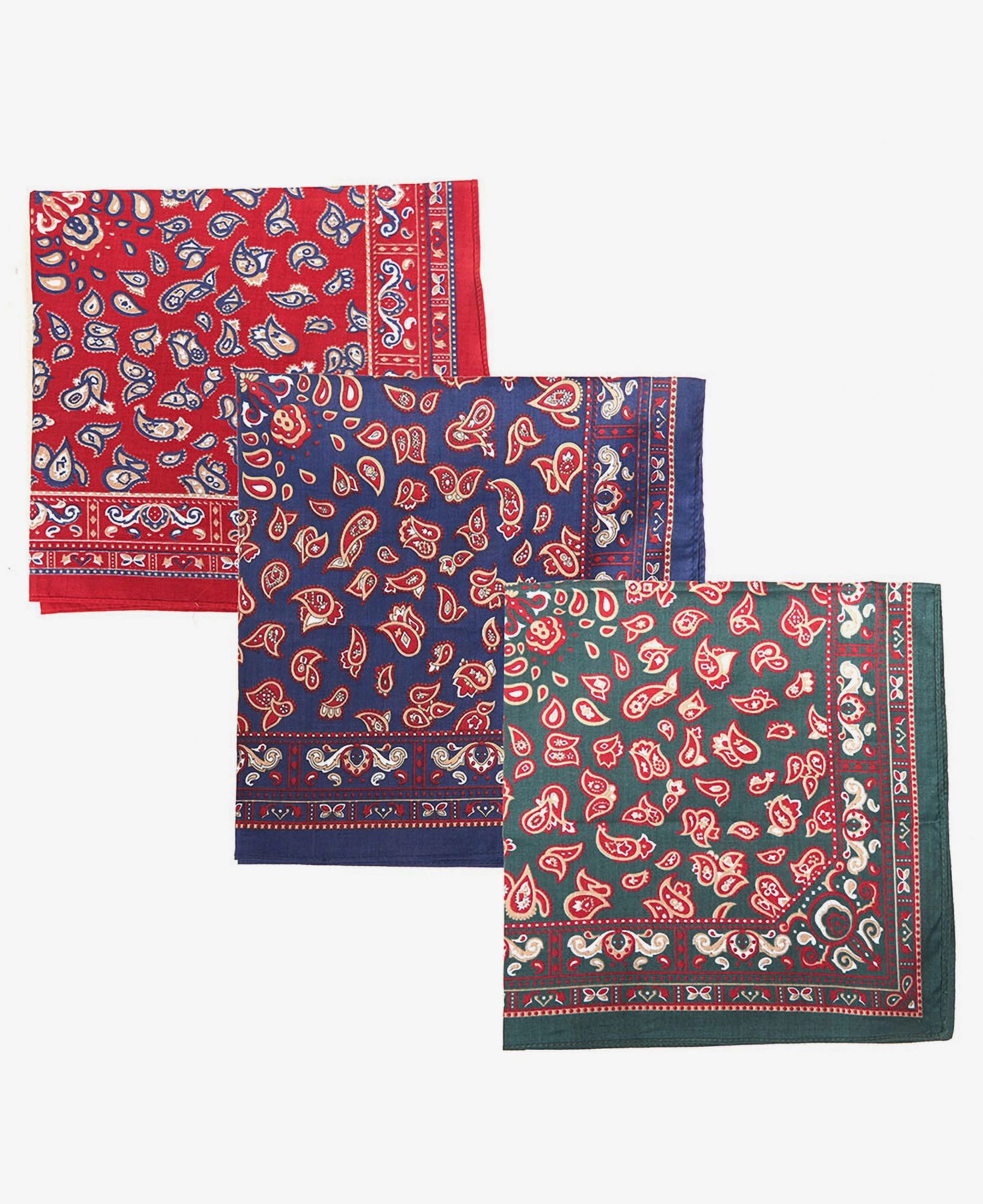 Barbour Paisley Hankie Boxed Set Red/Green/Navy - Other - Barbours