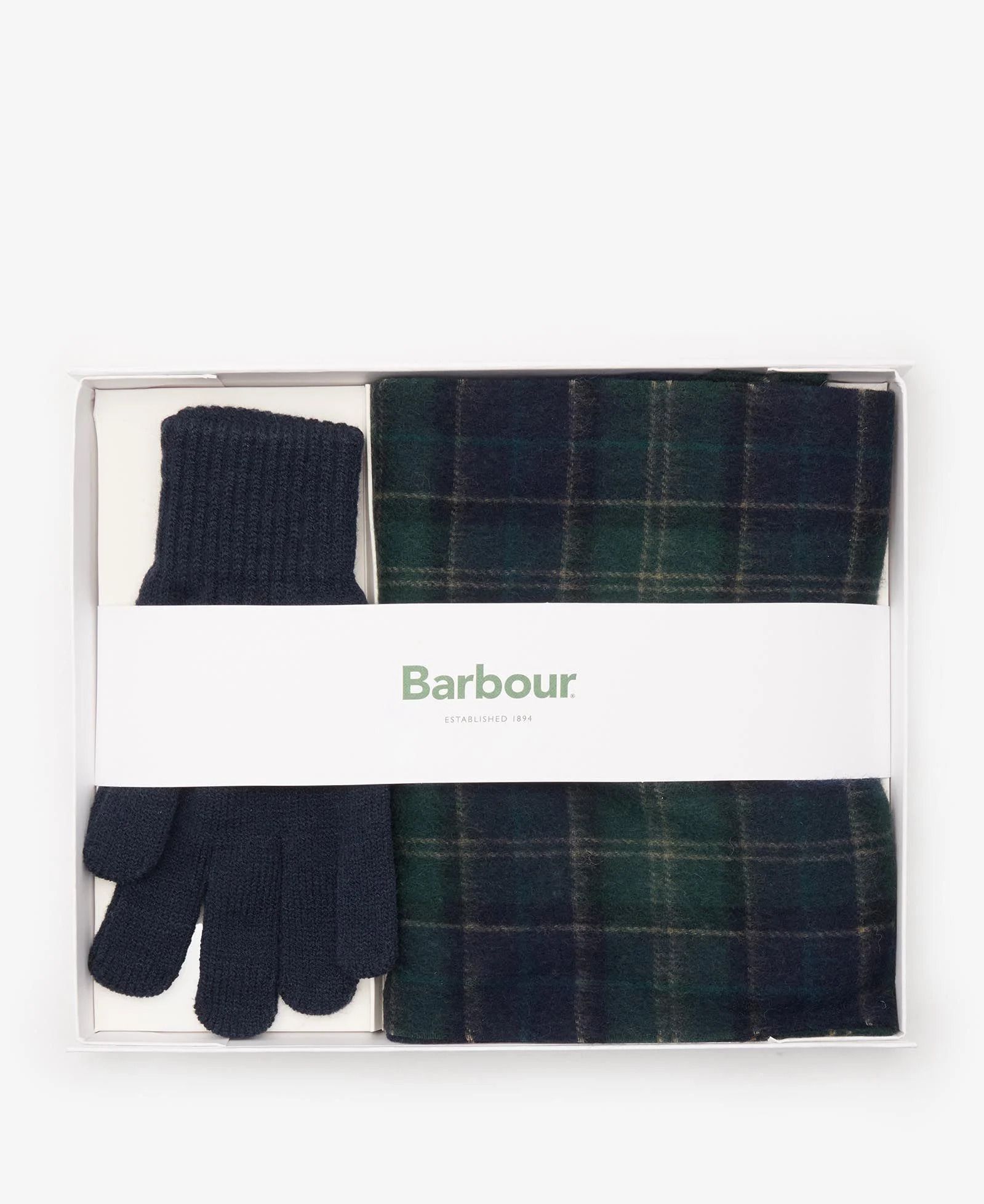 Barbour Tartan Scarf & Glove Set - Hats, Gloves & Scarves - Barbours