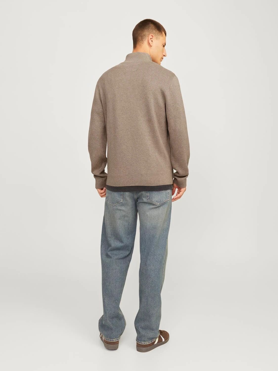 Jack & Jones Milano Stitch Knit Half Zip - Knitwear - Barbours