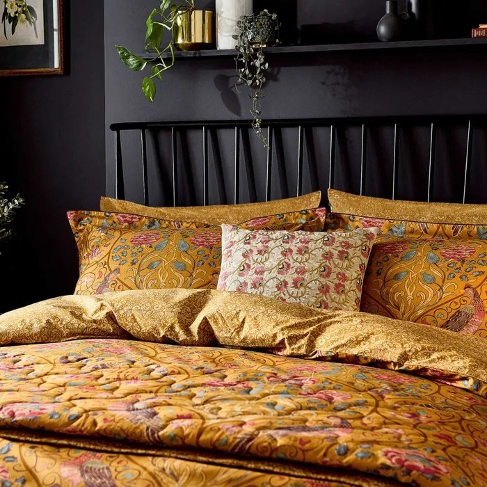Morris & Co Seasons by May Saffron Bed Set - Duvet Sets - Barbours