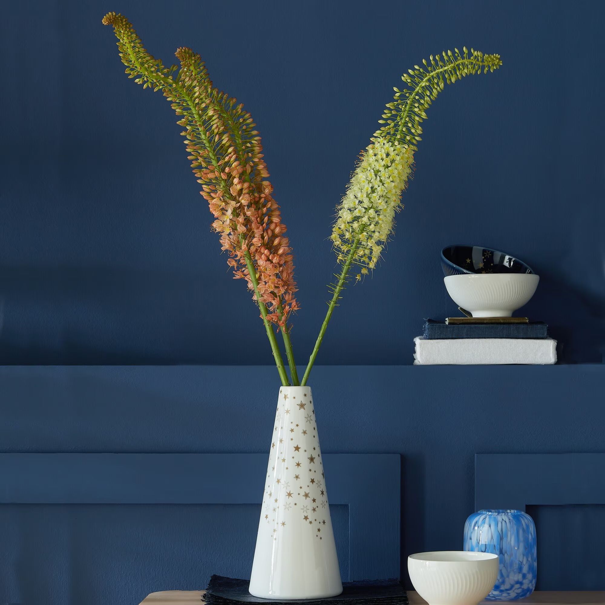 Porcelain Stars Large Conical Vase - Vases - Barbours