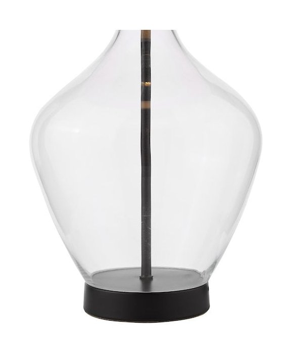 DAR Table Lamp Black/Clear - Lamps - Barbours