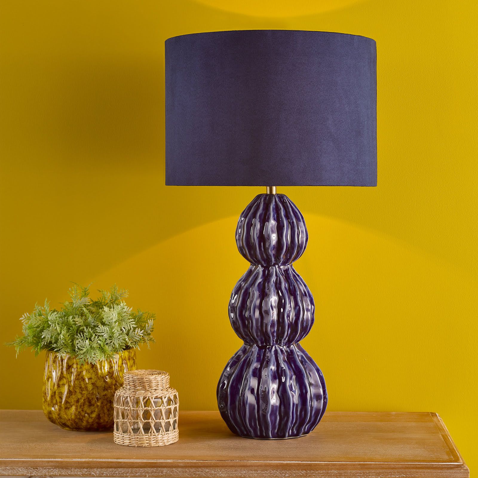DAR Table Lamp Blue - Lamps - Barbours