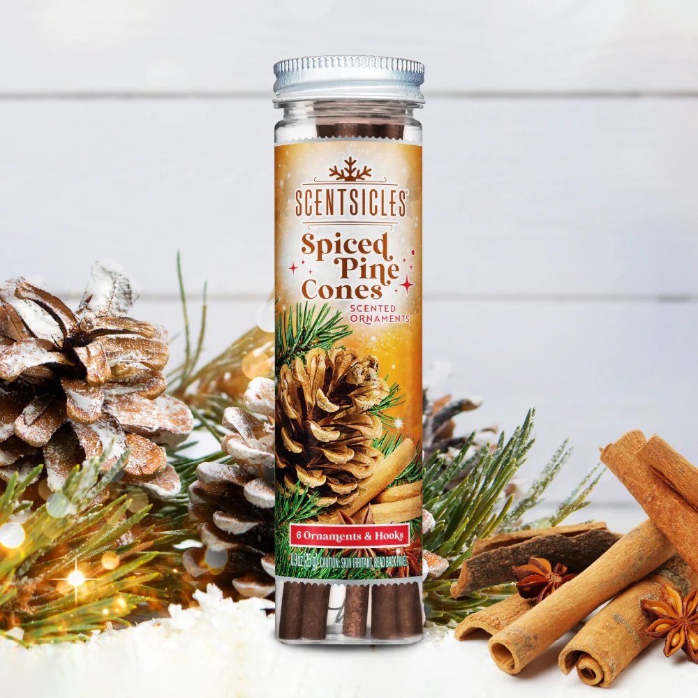 Fir Scentsicles-Spiced Pine Cones - Diffusers & Room Fragrance - Barbours