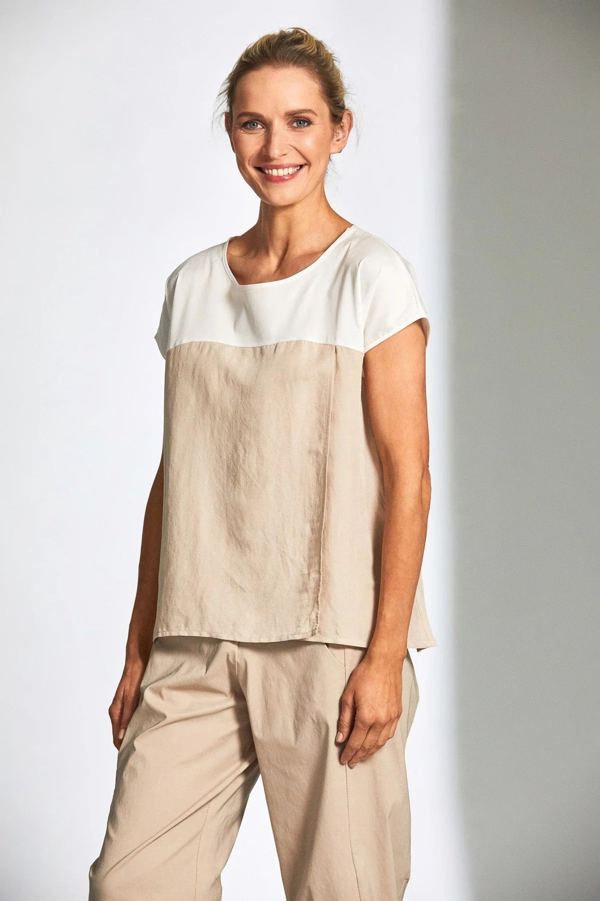 Peruzzi Two Tone Top - Tops - Barbours
