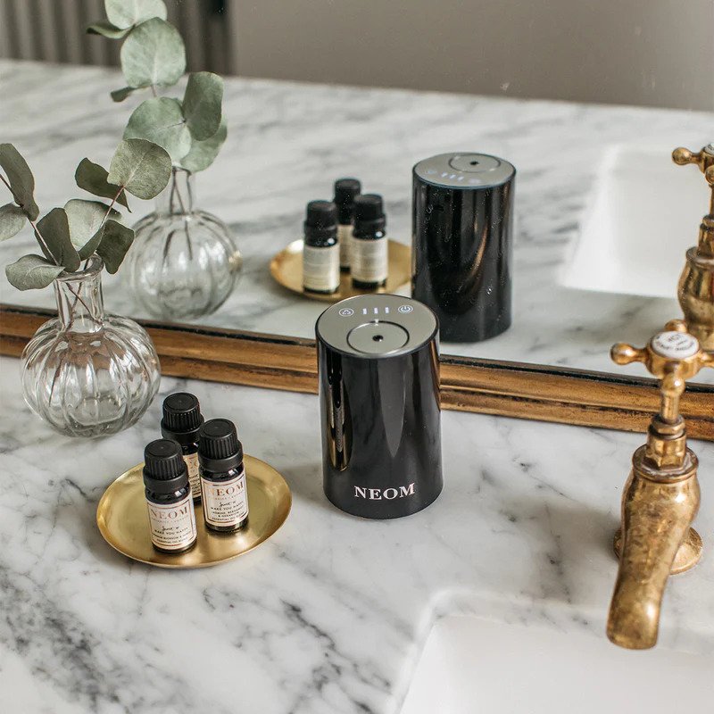Neom Wellbeing Pod Mini Black - Diffusers & Room Fragrance - Barbours