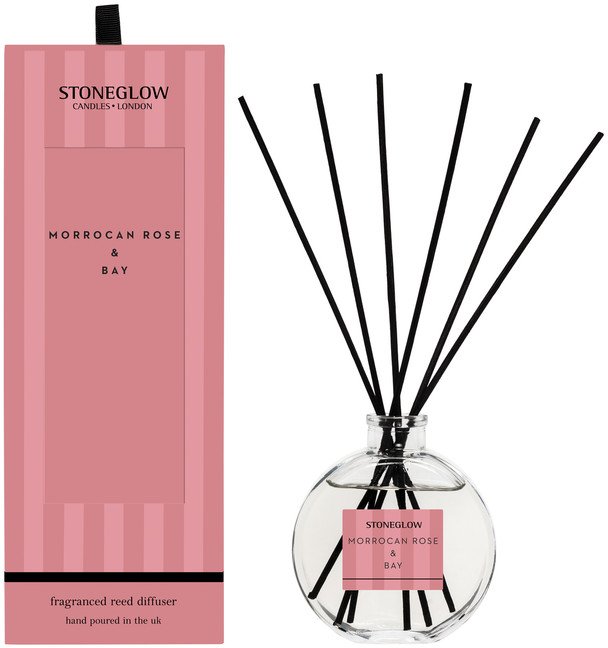 Stoneglow Modern Classics Moroccan Rose & Bay Reed Diffuser - Diffusers & Room Fragrance - Barbours
