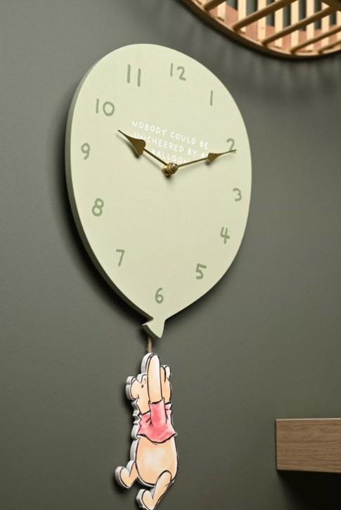 Widdop Bingham Disney Winnie The Pooh Balloon Wall Clock - Clocks - Barbours