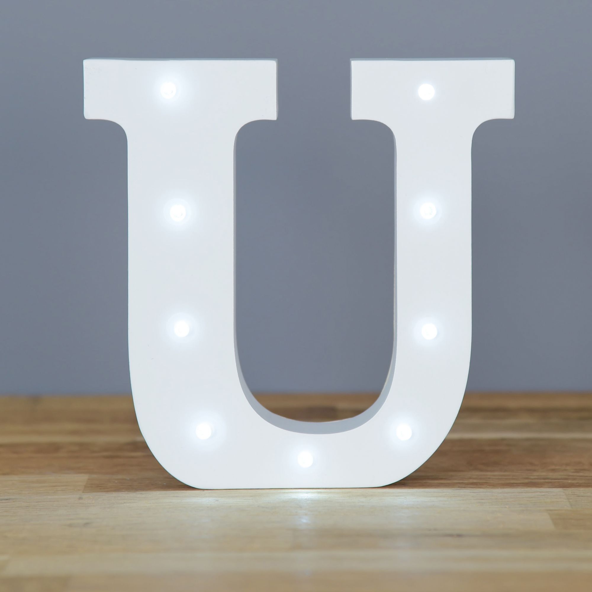 Light Up Letter U - Home Decor - Barbours