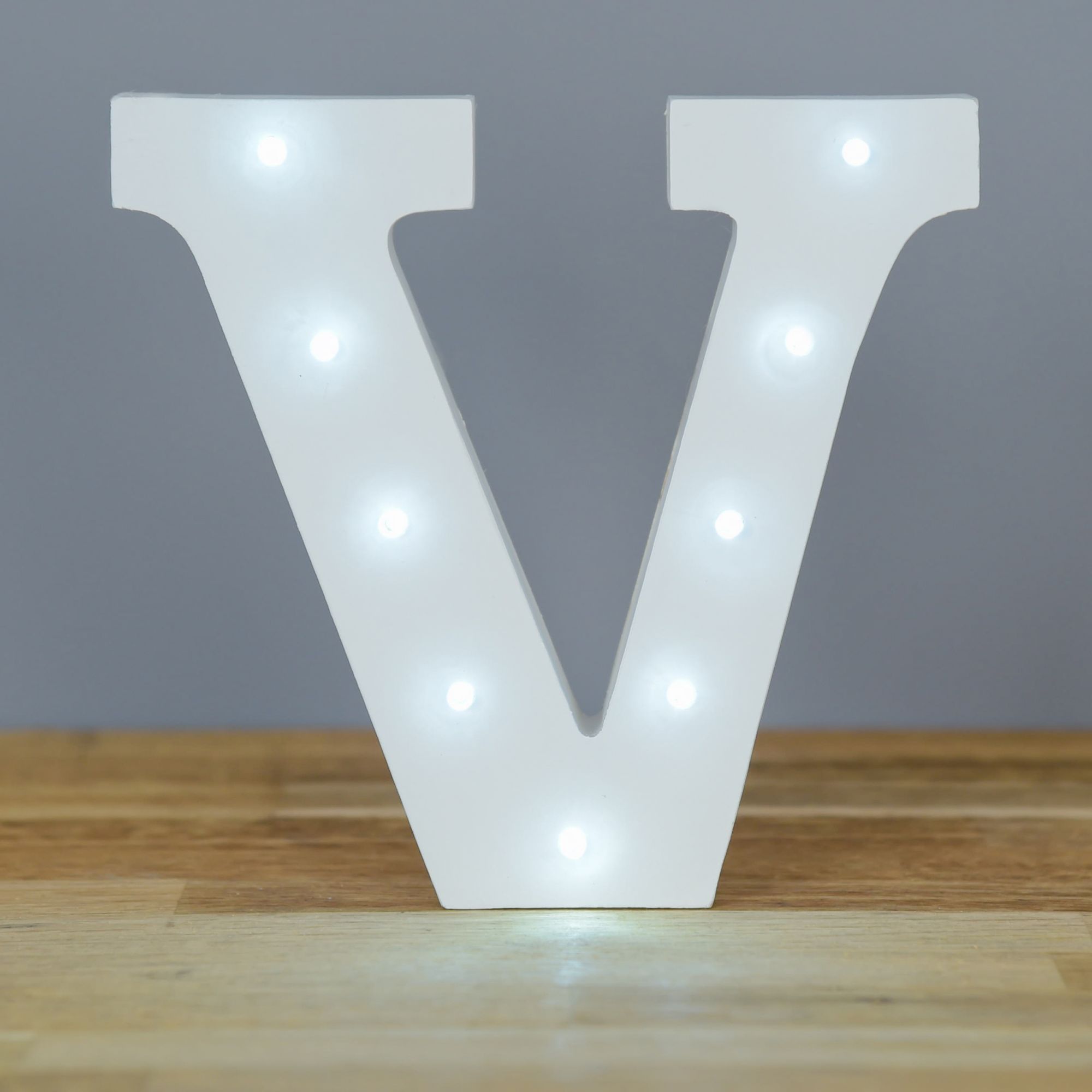 Light Up Letter V - Home Decor - Barbours
