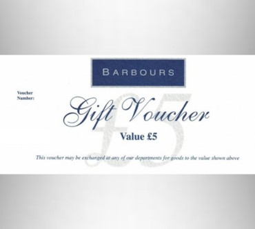 Gift Voucher £5 - Gift Vouchers - Barbours