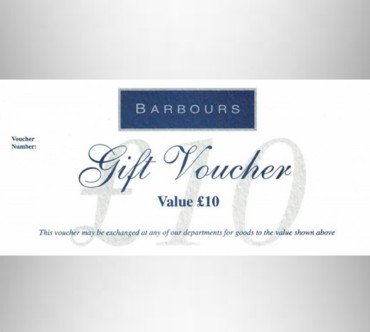 Gift Voucher £10 - Mothers Day Gifts - Barbours