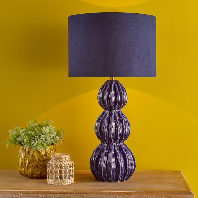 DAR Table Lamp Blue - Lamps - Barbours